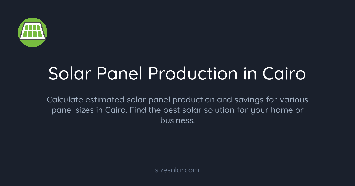 Solar panel production in Cairo | Size.Solar