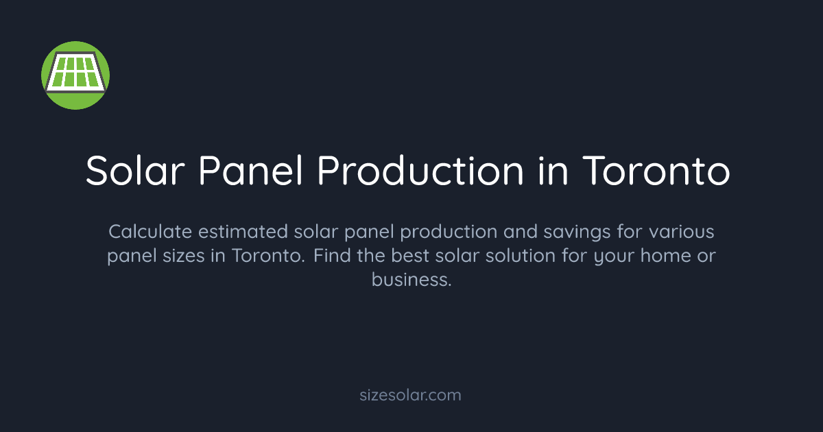 Solar panel production in Toronto | Size.Solar